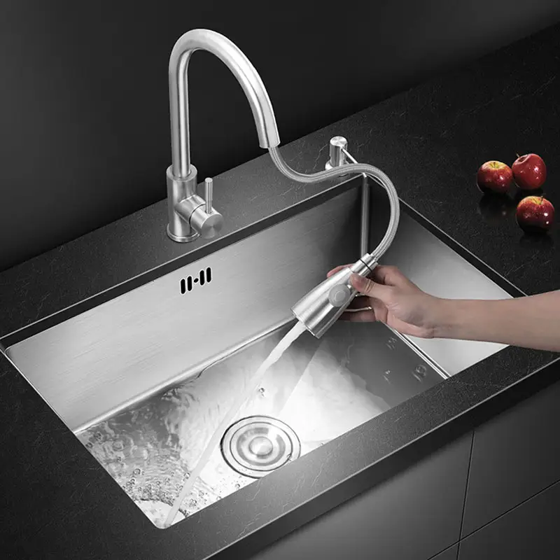 China Embedded SUS304 Nano Stainless Steel Undermount Kitchen Handmade ...